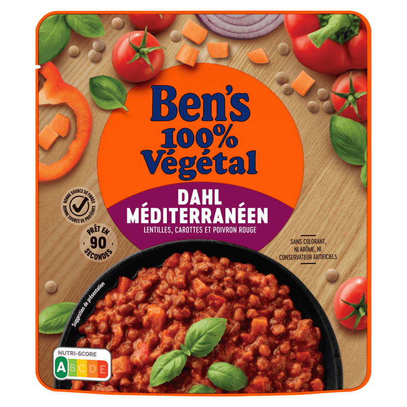 BEN'S ORIGINAL™ 100% Végétal Dahl Medterranéen 285g